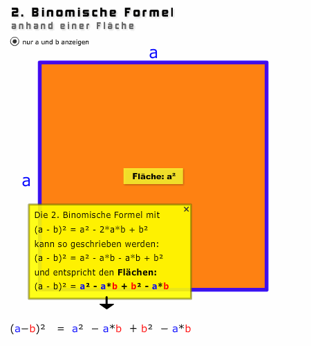 2. Binomische Formel (grafisch) - Matheretter